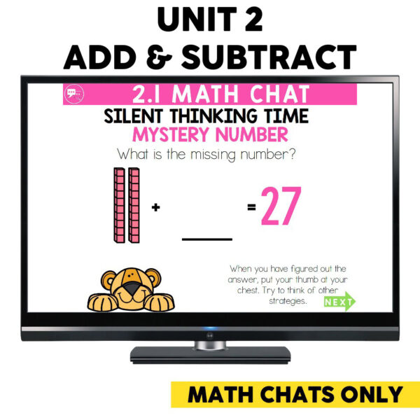 Lucky to Learn Math 2nd Grade - Unit 2 Math Chats - Lucky Little Learners