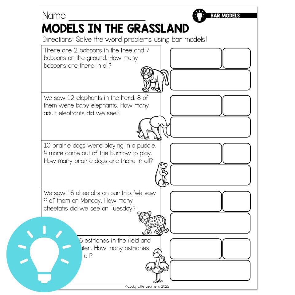 Lucky to Learn Math - Add with Bar Models - Lesson 2.2 - Mini Lesson ...