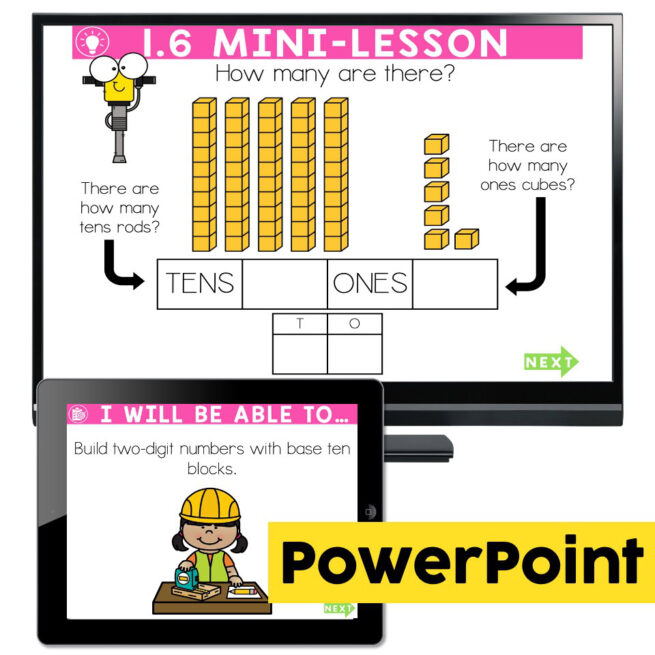 Lucky to Learn Math - Base Ten Two Digit - Lesson 1.6 - Teaching Slides ...