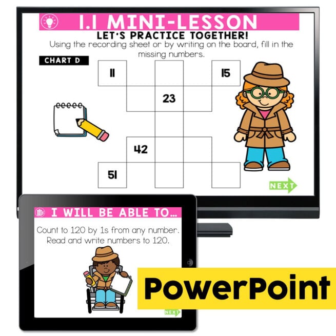 Lucky to Learn Math - Counting to 120 - Lesson 1.1 - Teaching Slides ...