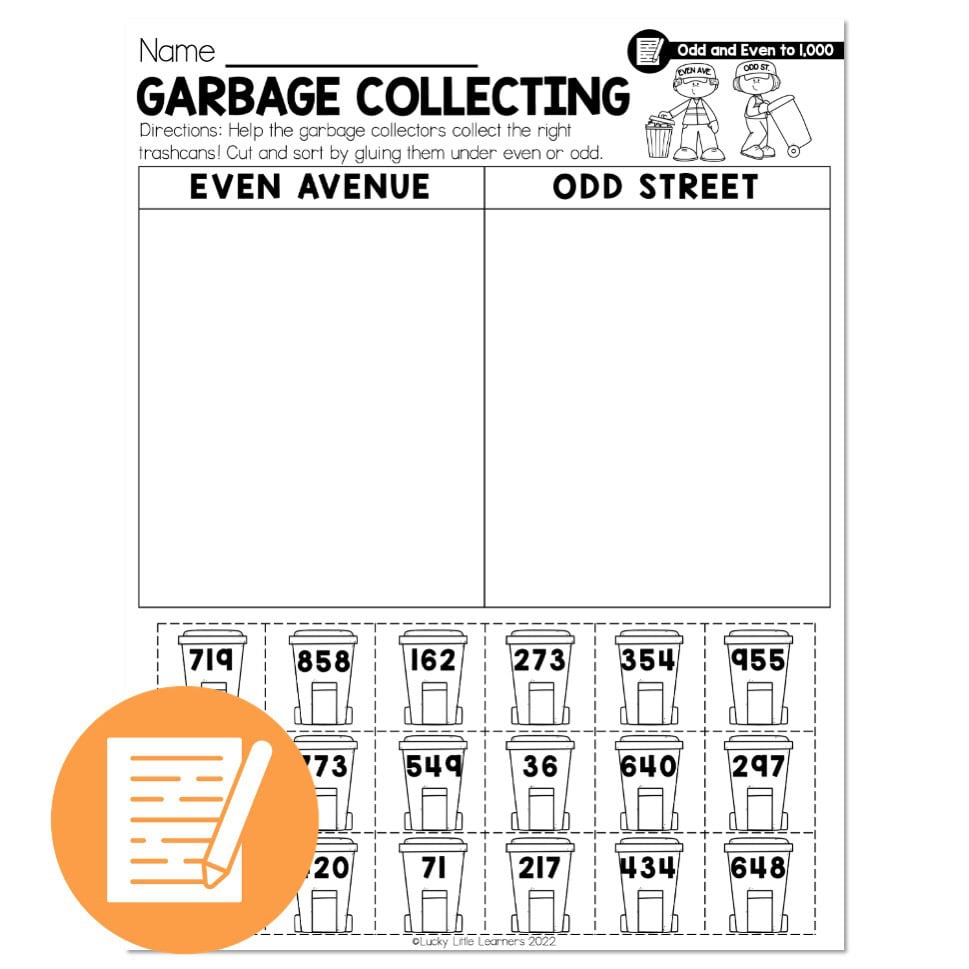 Lucky to Learn Math - Even or Odd 3-Digit - Lesson 1.18 - Independent ...