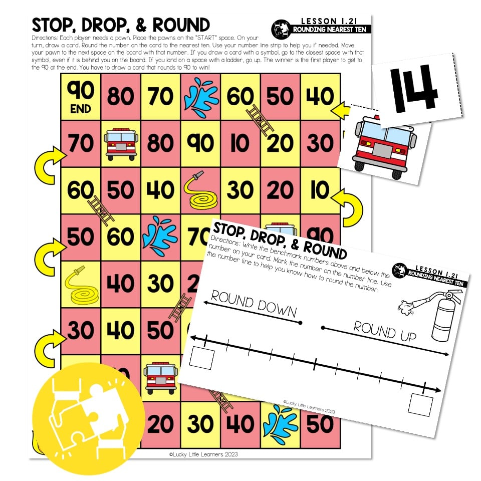 Lucky to Learn Math - Lesson 1.21 - Rounding Nearest Ten ...