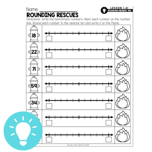 Lucky to Learn Math - Lesson 1.21 - Rounding Nearest Ten - Mini Lesson ...