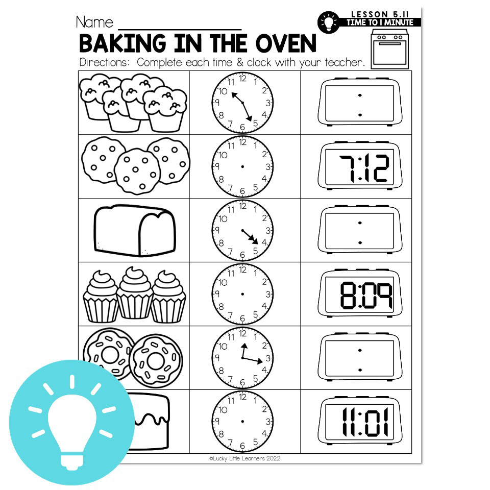 Lucky to Learn Math - Lesson 5.11 - Time to 1 Minute - Mini Lesson ...