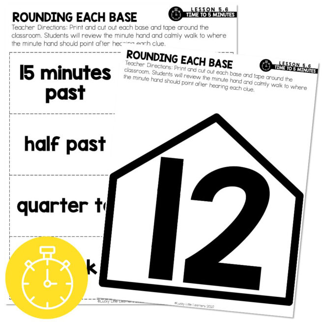 Lucky to Learn Math - Lesson 5.6 - Time to 5 Minutes - Warm Up ...