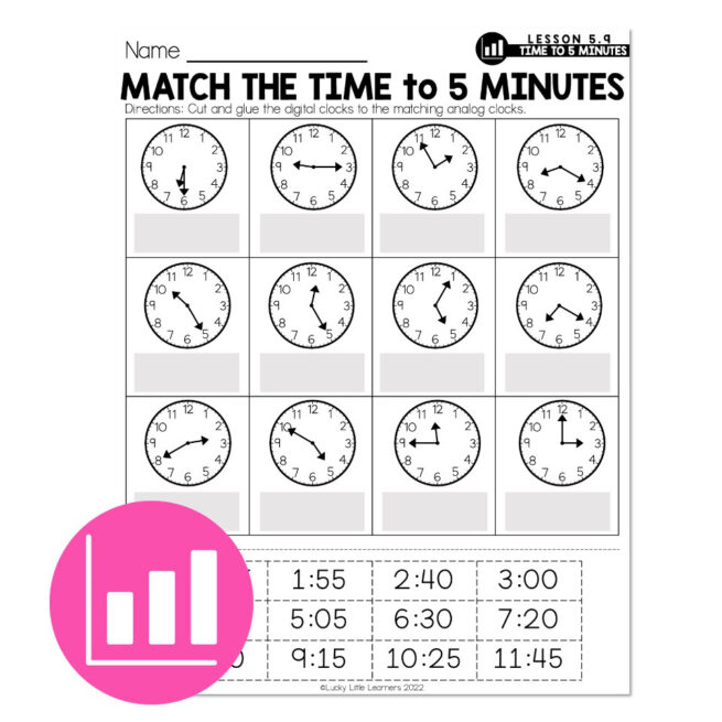 Lucky to Learn Math - Lesson 5.9 - Time to 5 Minutes - Differentiation ...