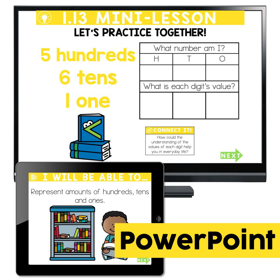 Lucky to Learn Math - Represent 3-Digit Numbers - Lesson 1.13 ...