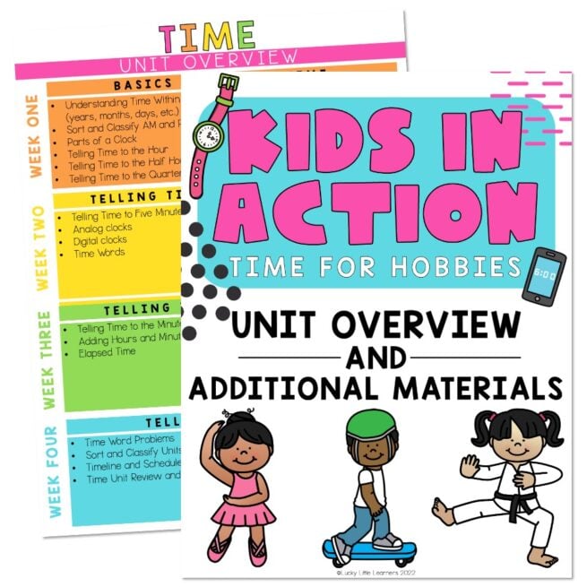 Lucky to Learn Math - Telling Time - Unit 5 - Unit Overview and Additional Materials - Lucky ...