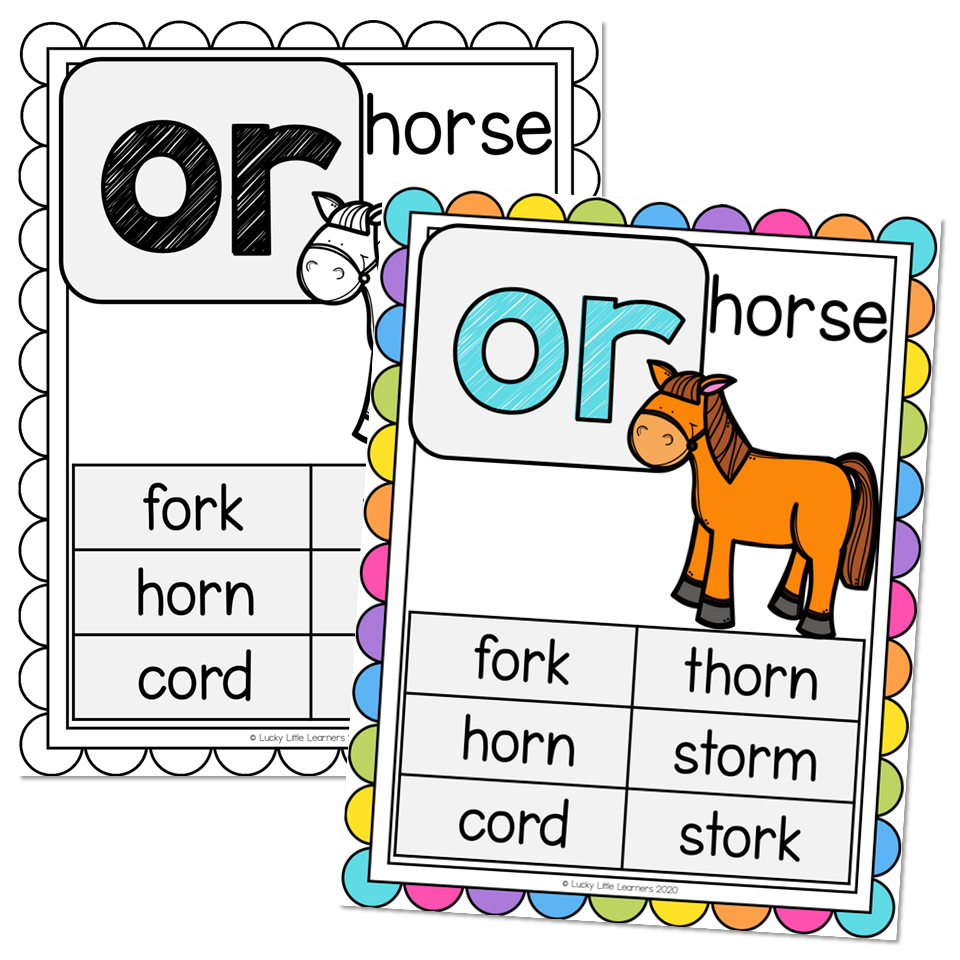 Phonics Posters - Long Vowels, Diphthongs, R-Controlled Posters - or ...