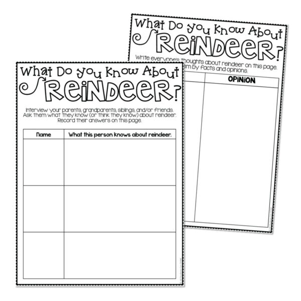 Reindeer Unit - Fact vs Opinion - Lucky Little Learners