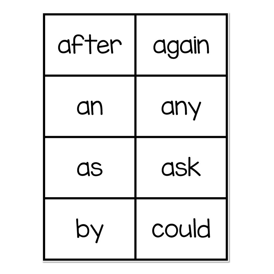 Sight Word Oops Game - Word List 3 - Lucky Little Learners