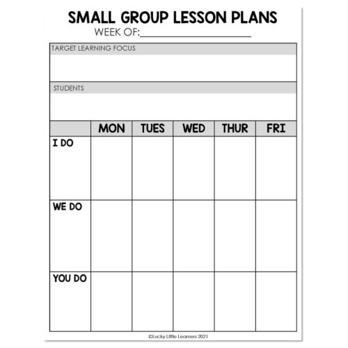 Small Group and Intervention Math Kit - Lesson Planning - Lesson ...