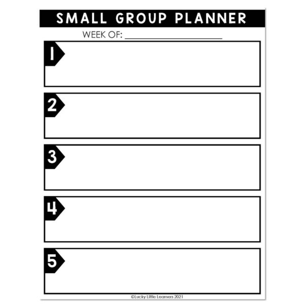 Small Group and Intervention Math Kit - Lesson Planning - Organization ...