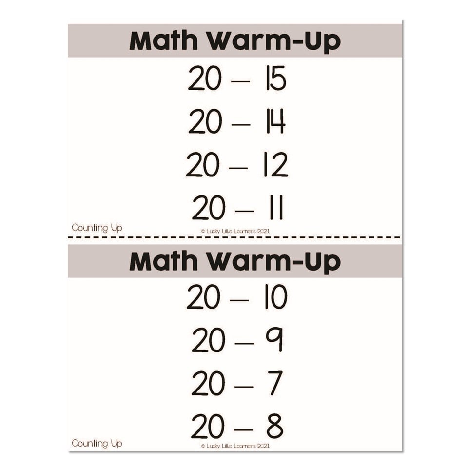 Small Group and Intervention Math Kit - Lesson Planning - Mental Math ...