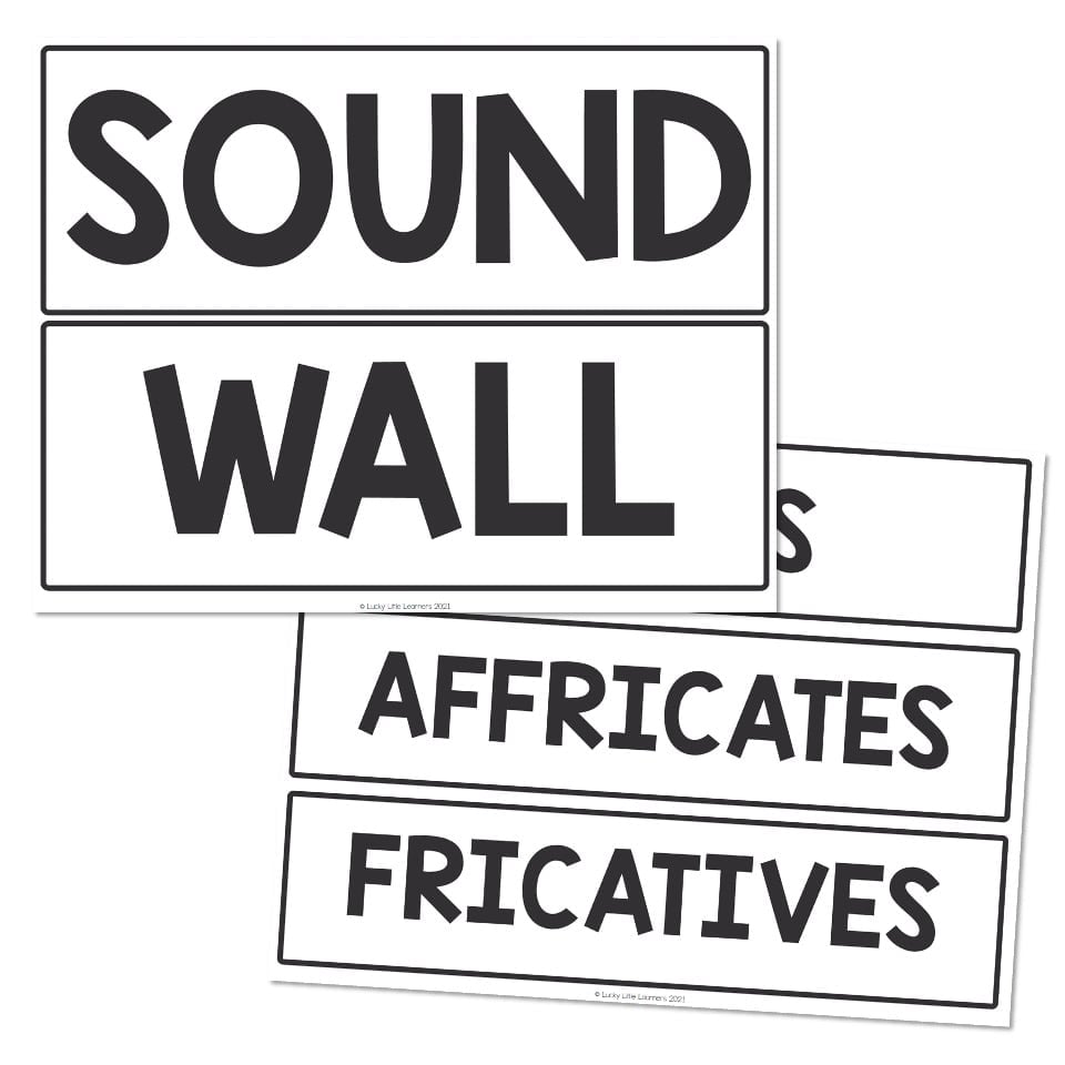 Sound Wall Headers - Phonics -Science of Reading - Lucky Little Learners