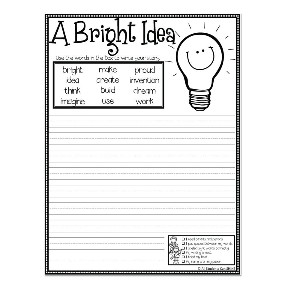 Spring Writing with Vocabulary - A Bright Idea - Lucky Little Learners