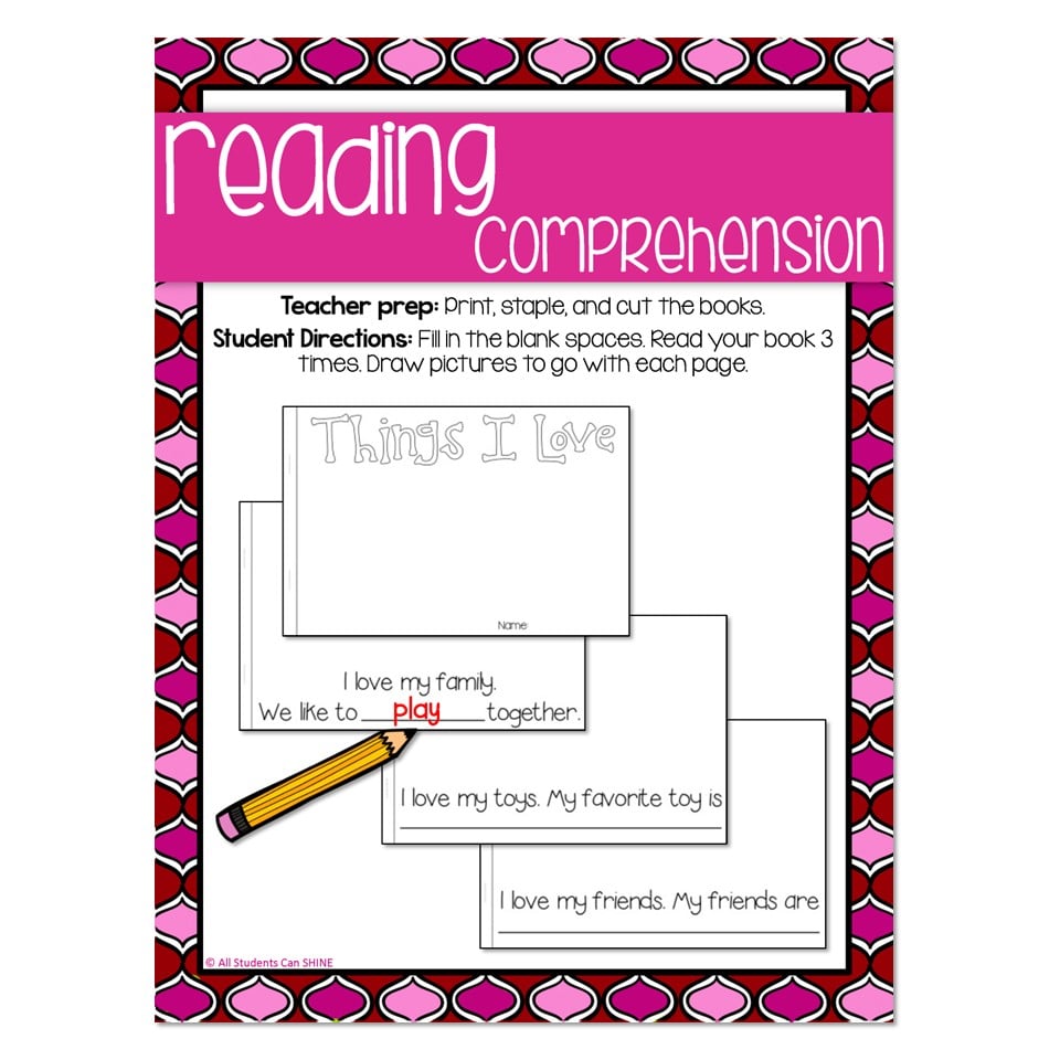 Valentine's Day Centers - Literacy - Reading Comprehension Things I ...