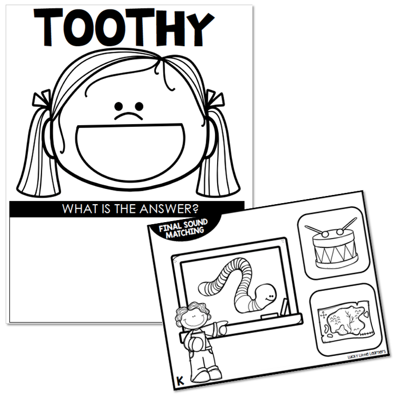 Toothy - Phonological Awareness - 1st & 2nd Grade - Early - Ending ...