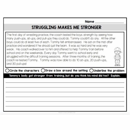 1st and 2nd Grade - Social Emotional Learning - Perseverance Unit - 2nd ...