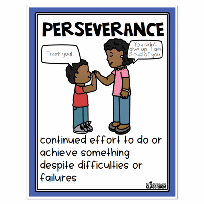 1st and 2nd Grade - Social Emotional Learning - Perseverance Unit ...