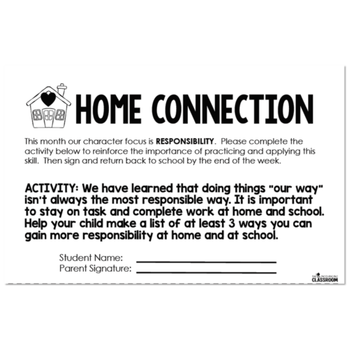 1st and 2nd Grade - Social Emotional Learning - Responsibility Unit ...