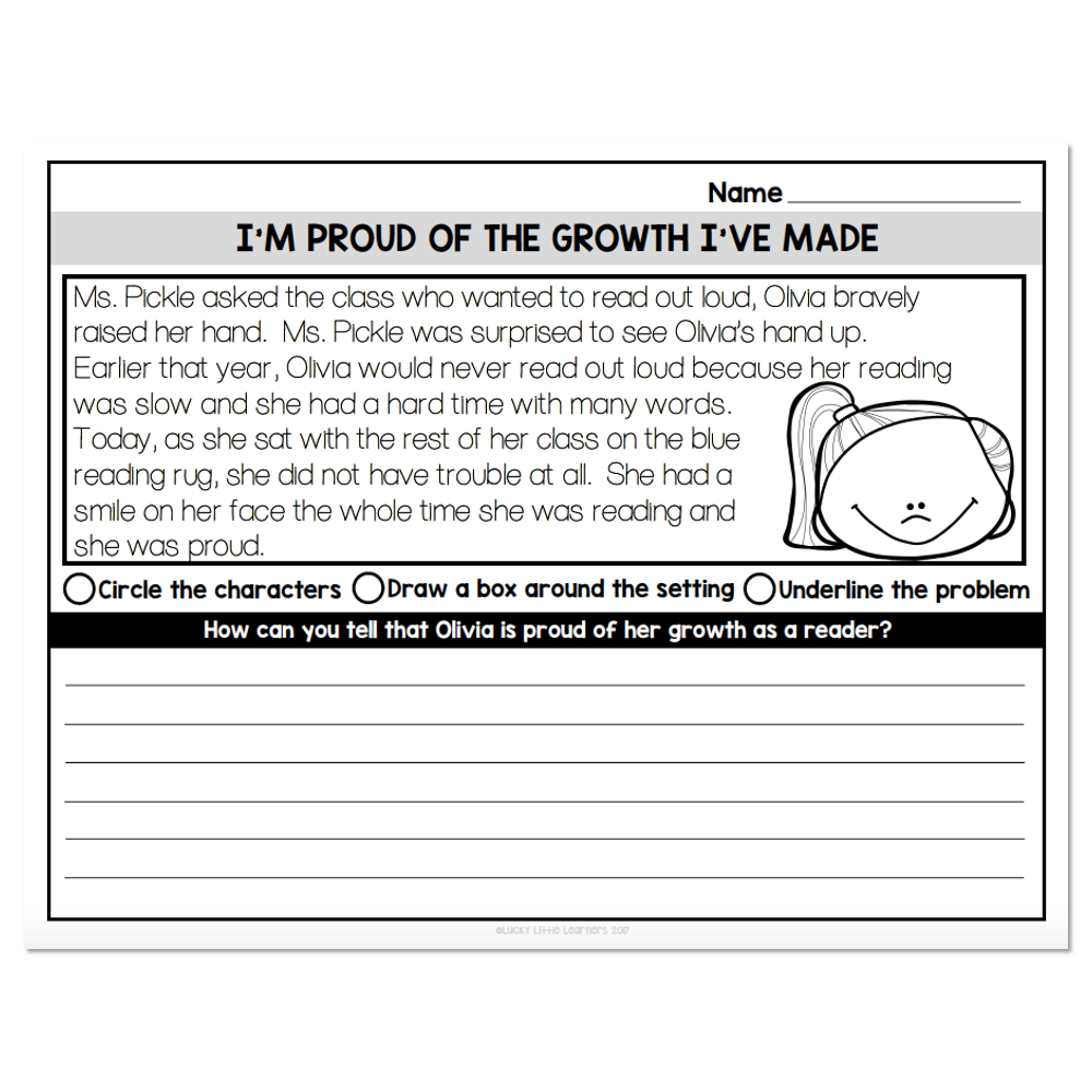 1st and 2nd Grade - Social Emotional Learning - Self-Confidence Unit ...