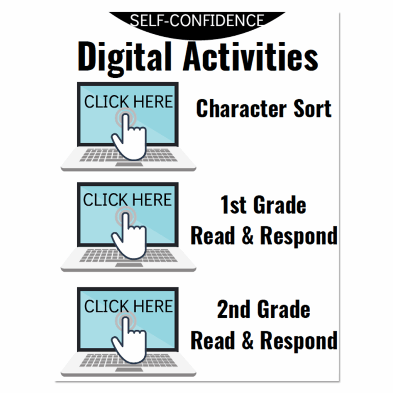1st and 2nd Grade - Social Emotional Learning - Self-Confidence Unit ...