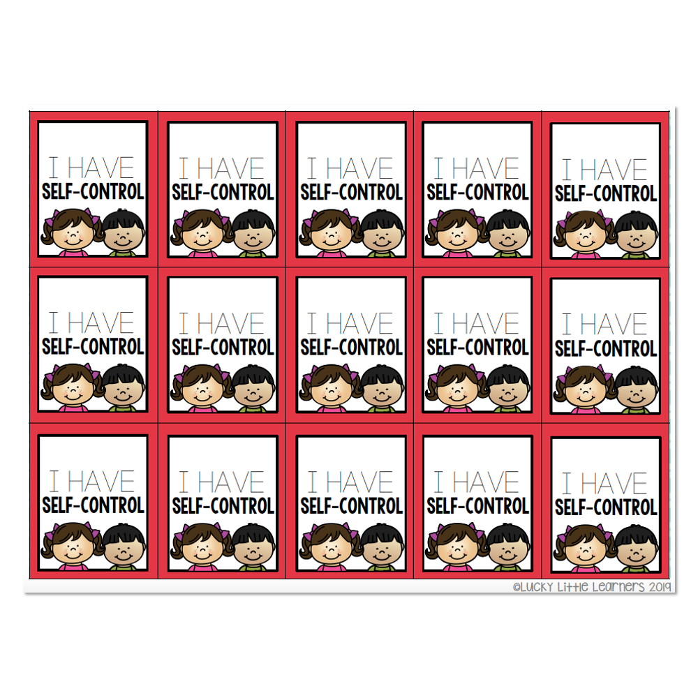 1st and 2nd Grade - Social Emotional Learning - Self-Control Unit ...