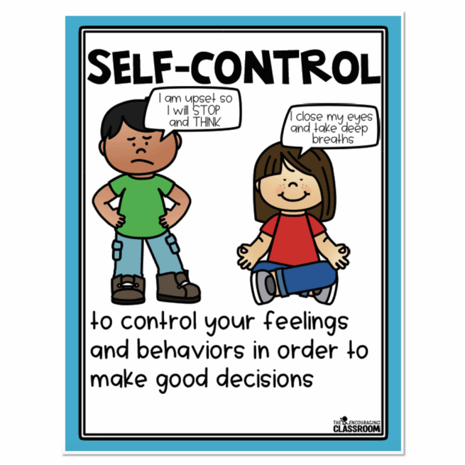 1st and 2nd Grade - Social Emotional Learning - Self-Control Unit ...