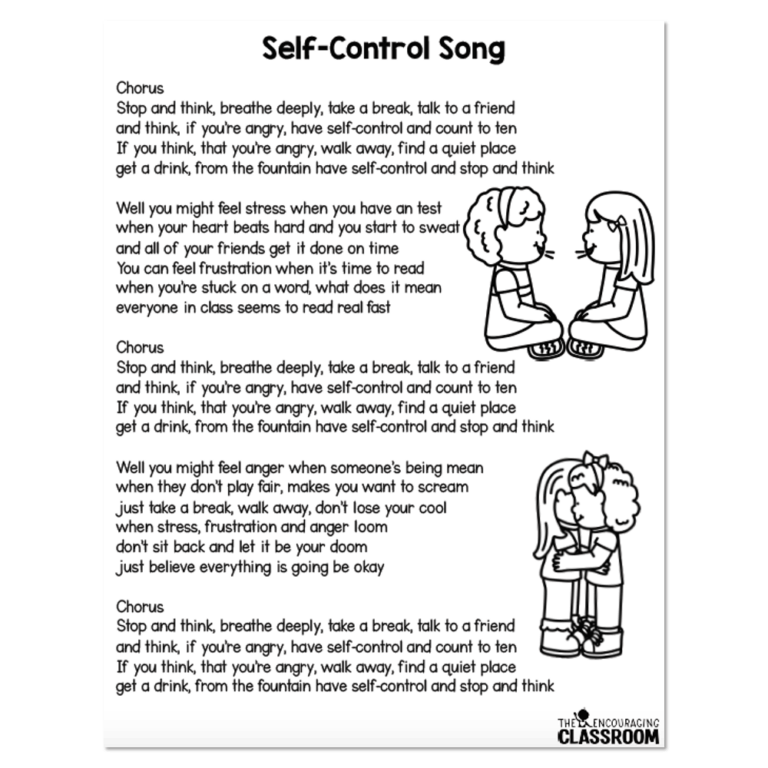 1st and 2nd Grade - Social Emotional Learning - Self-Control Unit ...
