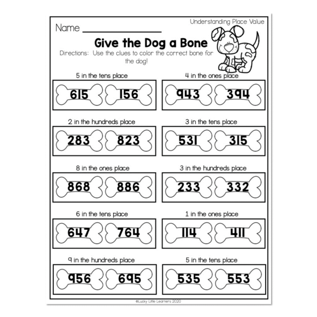 2nd Grade Math Worksheets - Place Value - Understanding Place Value ...