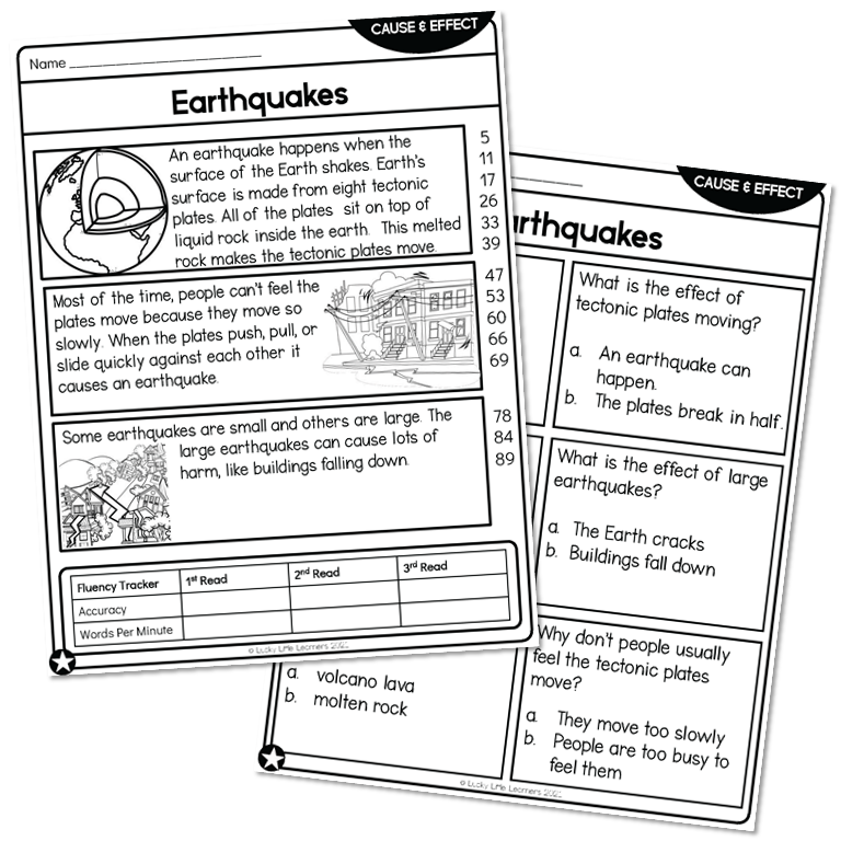 Earthquake Worksheets For Kids