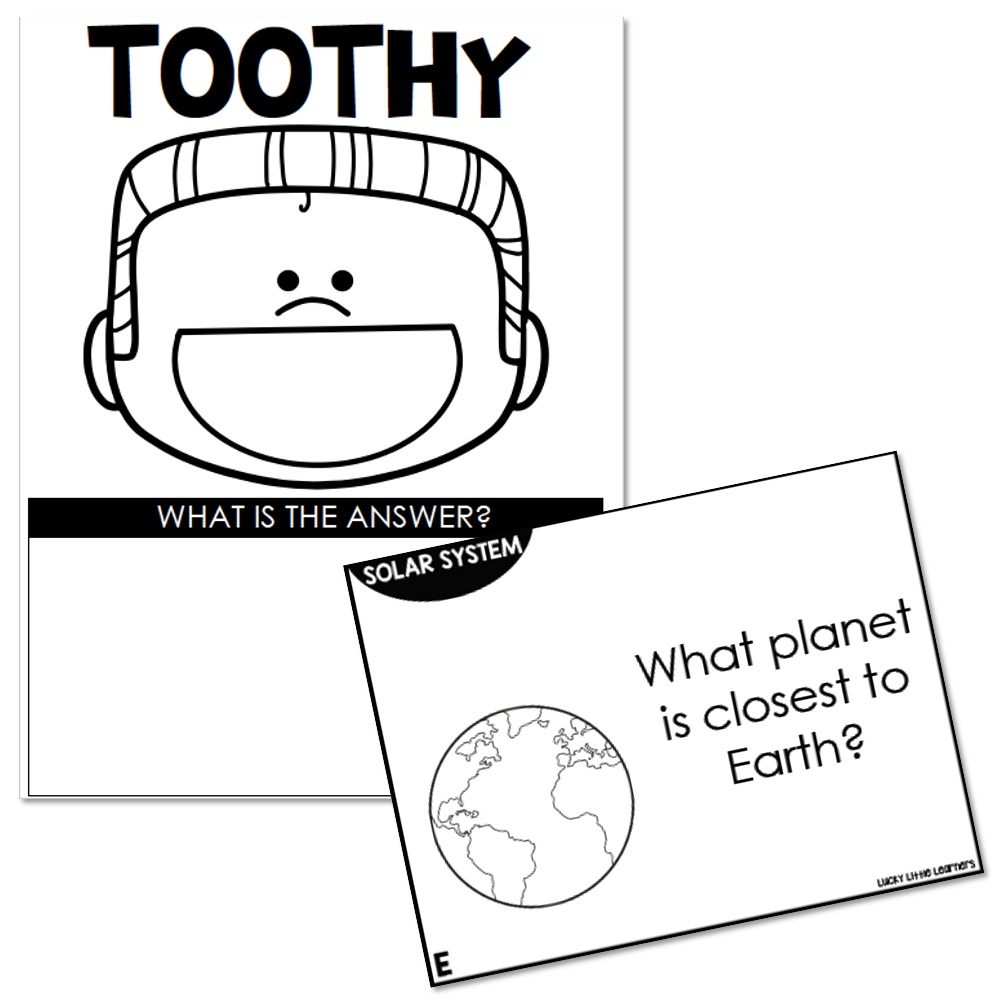 Toothy - Science - 2nd Grade - Solar System - Lucky Little Learners