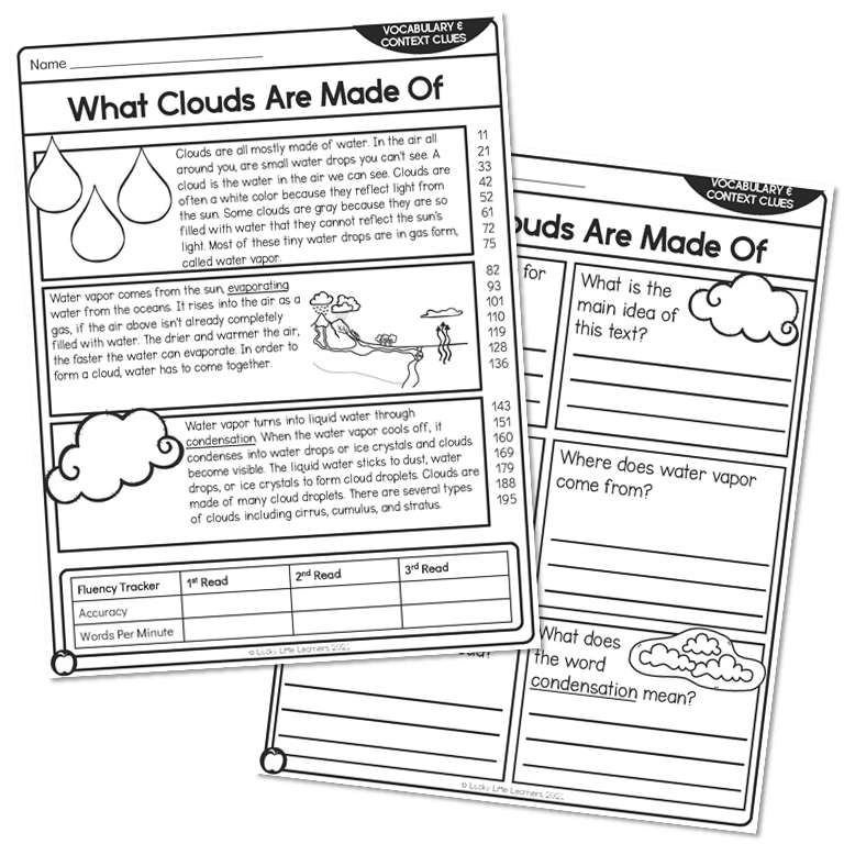 Context Clues Worksheets 2nd Grade