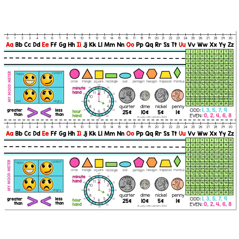 Classroom Setup – Desk Name Plates – Mood Meter Version 2 - Lucky ...