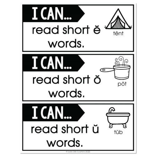 Classroom Setup - I Can Statements - Phonics - Set 2 - Lucky Little ...