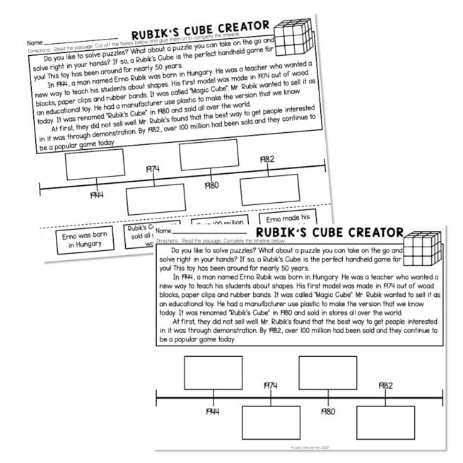 Classroom Transformation - Game Day - Social Studies - Rubik's Cube ...