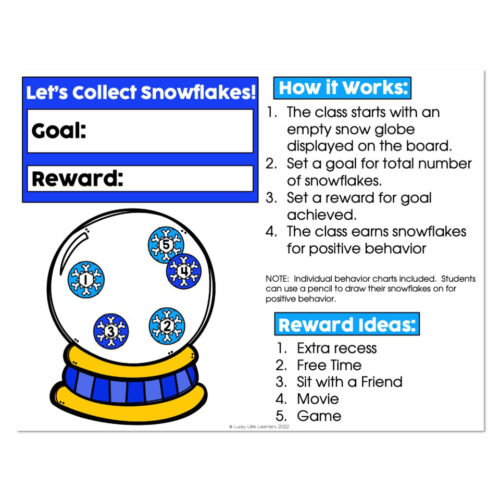 Classroom Transformation - Snow Globe - Snow Globe Behavior - Lucky ...