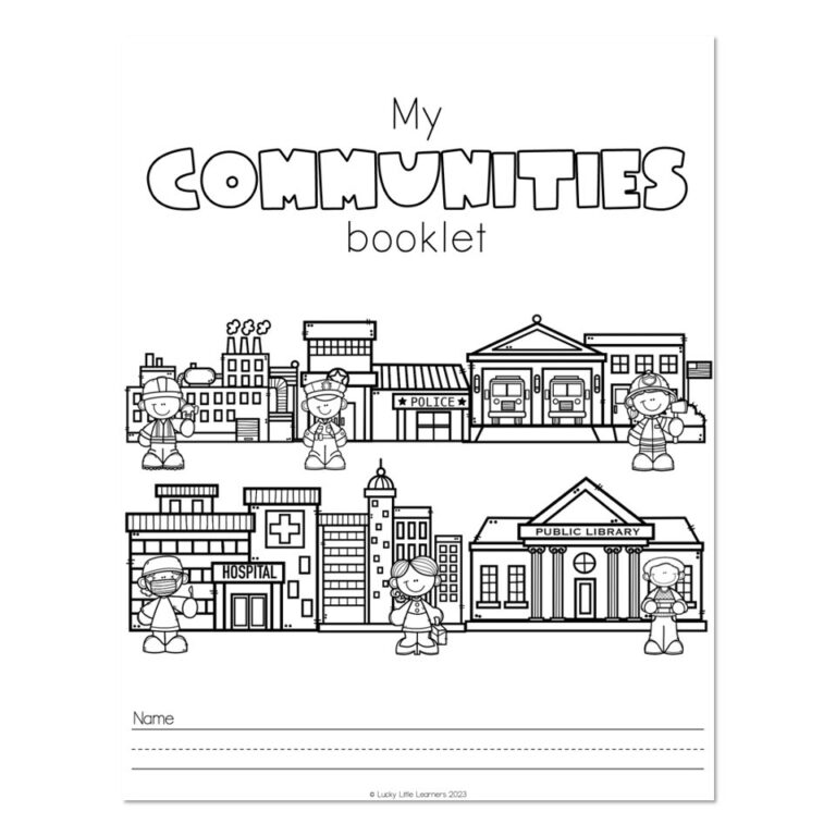 Communities Booklet Cover - Lucky Little Learners