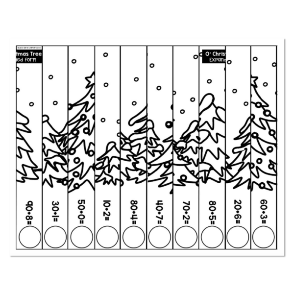 December Student Scrambled Math Puzzle - O' Christmas Tree - Expanded ...
