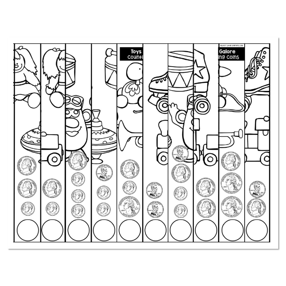 December Student Scrambled Math Puzzle - Toys Galore - Counting Coins ...