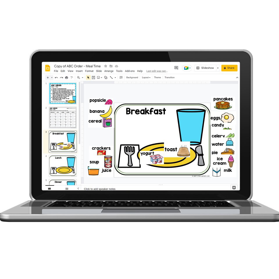 Digital - 2nd Grade Grammar Center - ABC Order - Lucky Little Learners