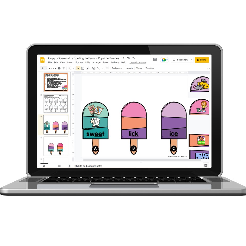 Digital - 2nd Grade Grammar Center - Generalize Spelling Patterns ...