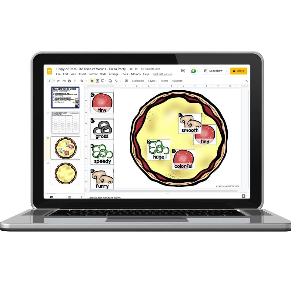 Digital - 2nd Grade Grammar Center - Real-Life Uses of Words - Lucky ...