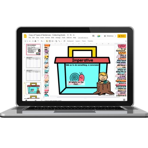 Digital - 2nd Grade Grammar Center - Types of Sentences - Lucky Little ...