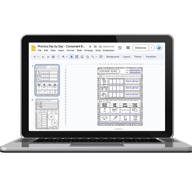 Digital - 2nd Grade Phonics Worksheets - Consonant Blends - Lucky ...