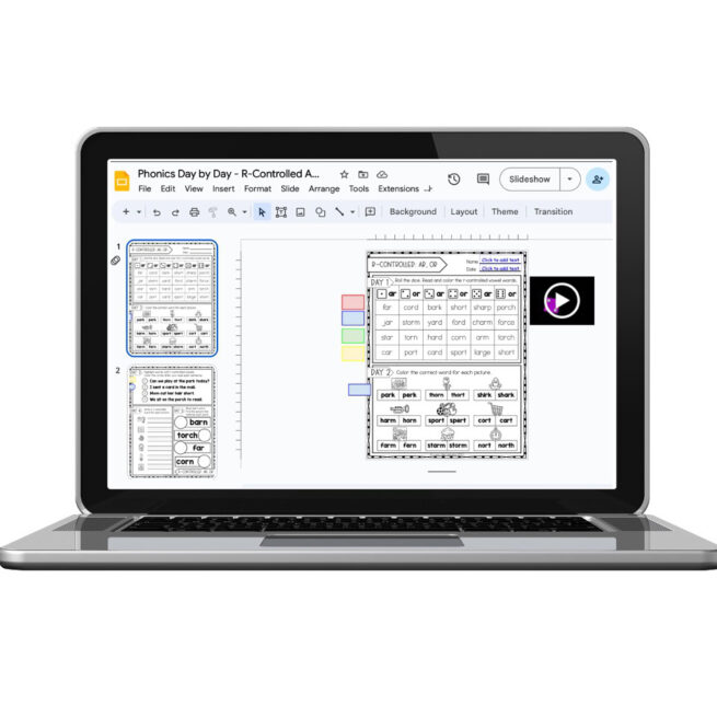 Digital - 2nd Grade Phonics Worksheets - R-Controlled AR, OR - Lucky ...