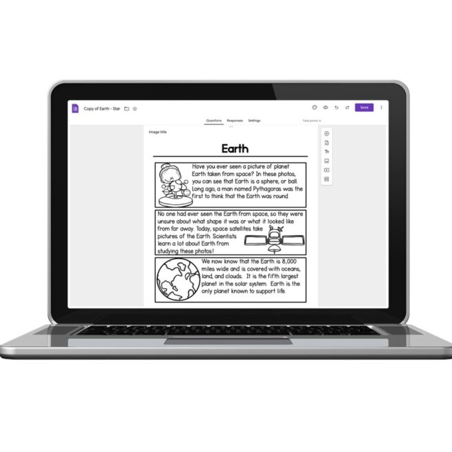 Digital 2nd Grade Reading Passages - Main Idea - Earth - Below - Lucky ...