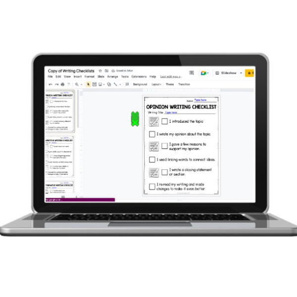Digital Lucky Little Toolkit - Writing Checklist - Lucky Little Learners