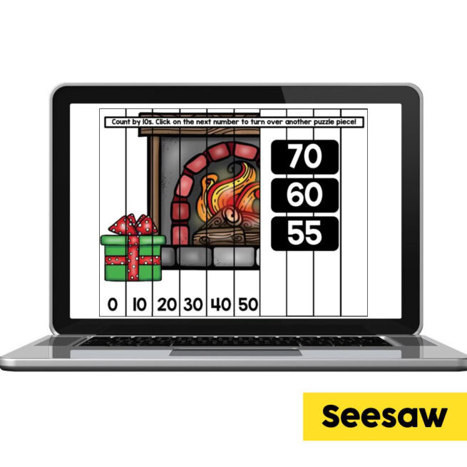 Digital Seesaw December Math Puzzle – Skip Counting by 10s - Lucky ...